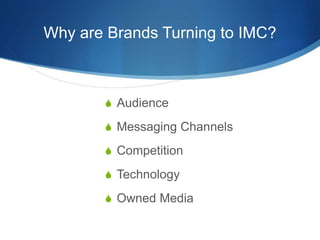 IMC Strategy and Implementation | PPTX