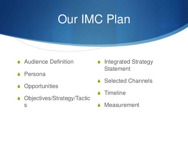 IMC Strategy and Implementation