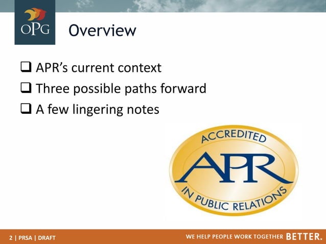 Prsa opg apr report