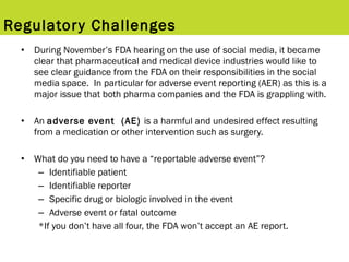 Social Media in the pharmaceutical and medical device industries pre ...