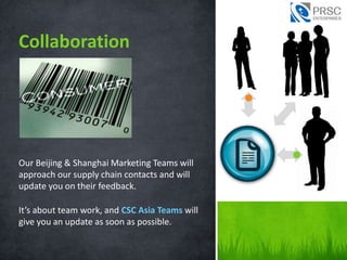 PRSC china sourcing channel supply chain management | PPT