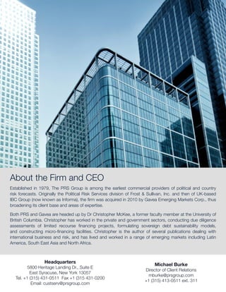 PRS Country Reports | PDF