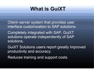 GuiXT presentation | ODP