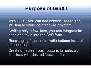 GuiXT presentation | ODP