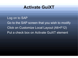 GuiXT presentation | ODP