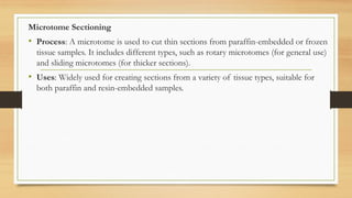introduction to tissue sectioning in histopathology | PPTX