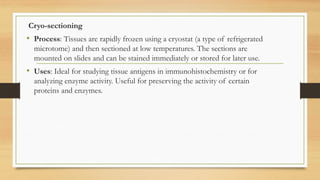 introduction to tissue sectioning in histopathology | PPTX