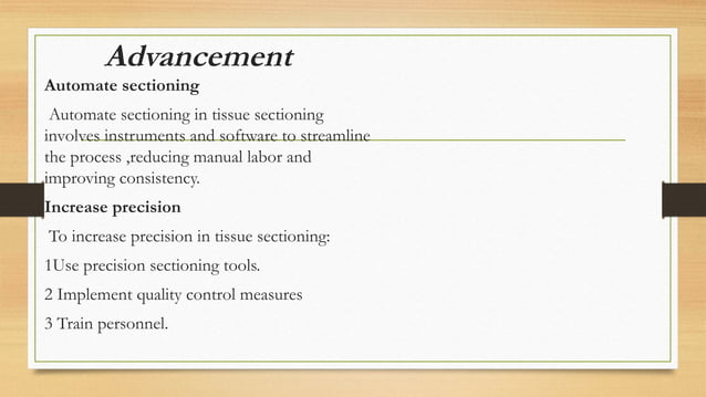 introduction to tissue sectioning in histopathology | PPTX