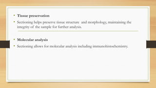 introduction to tissue sectioning in histopathology | PPTX