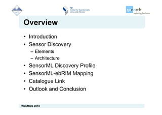 Jirka - Integrating the ogc sensor web enablement framework into the ogc catalogue | PPT