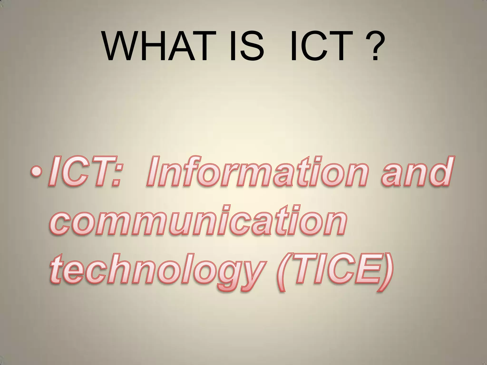 ICT in the classroom | PPT