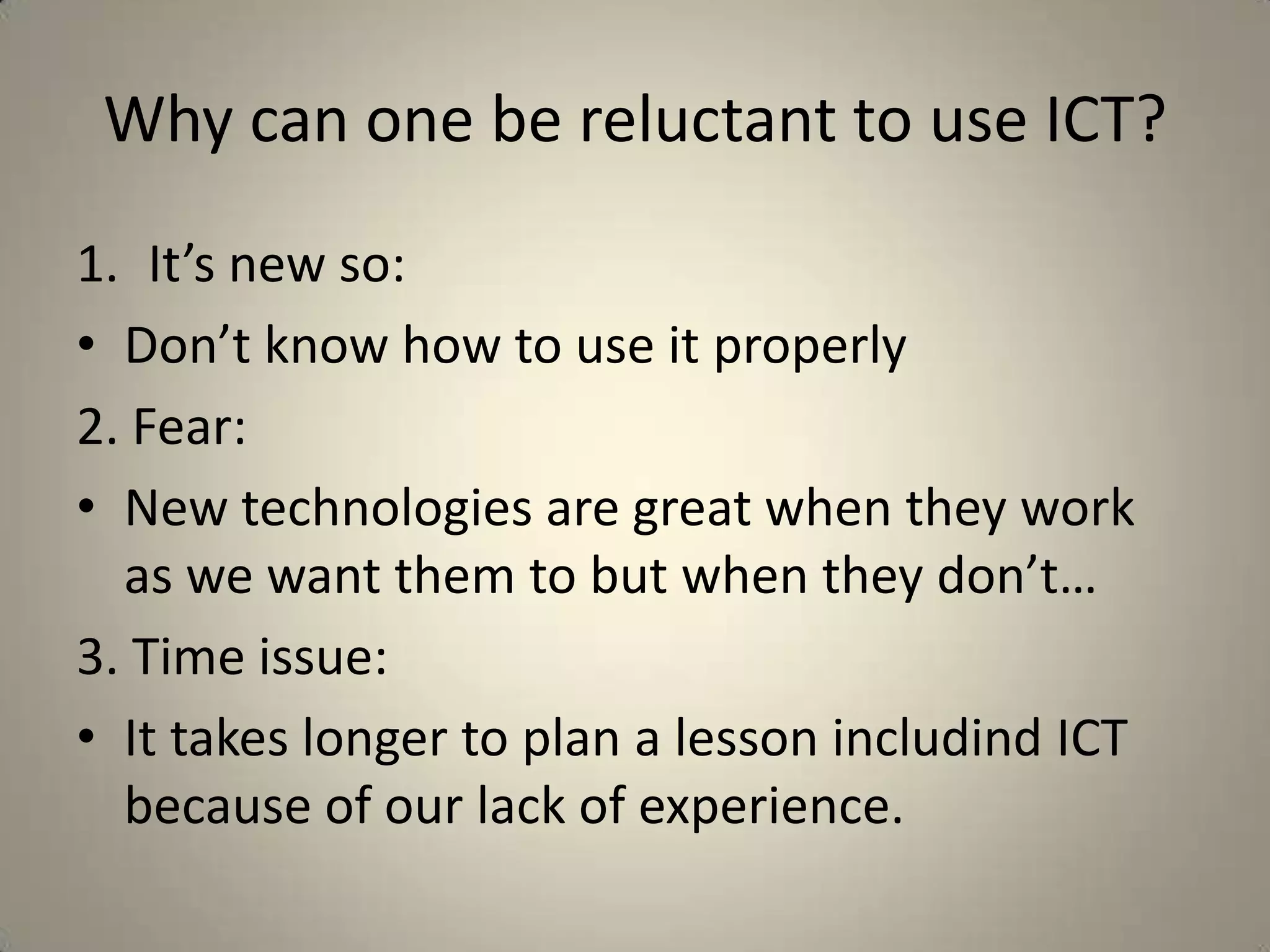 ICT in the classroom | PPT