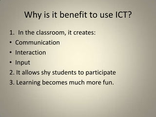 ICT in the classroom | PPTX