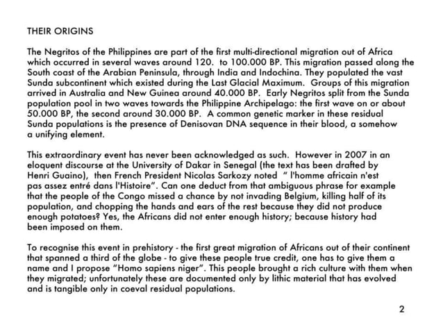 Negritos of the Philippines - History | PPTX