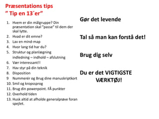 Præsentationteknik | PPT