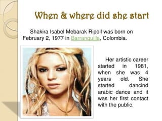 shakira | PPTX