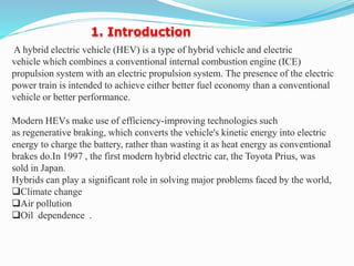 hybrid electric cars | PPTX
