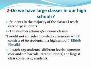 Présentation1 overcrowdedness | PPTX | Secondary Education | Education