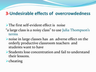 Présentation1 overcrowdedness | PPT