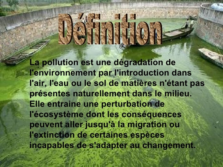 La pollution