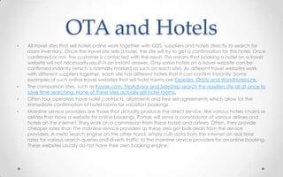OTA and Hotels | PPTX