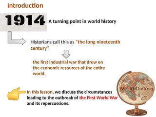 Outbreak of World War I and Its Aftermat | PPTX