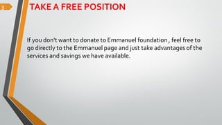 EMMANUEL FONDATION | PPT