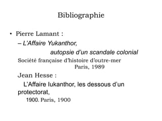 1900, The Prince Yukanthor Affair, Dr. Henri Locard | PPT