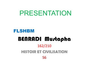 Présentation benradi mustapha | PPTX