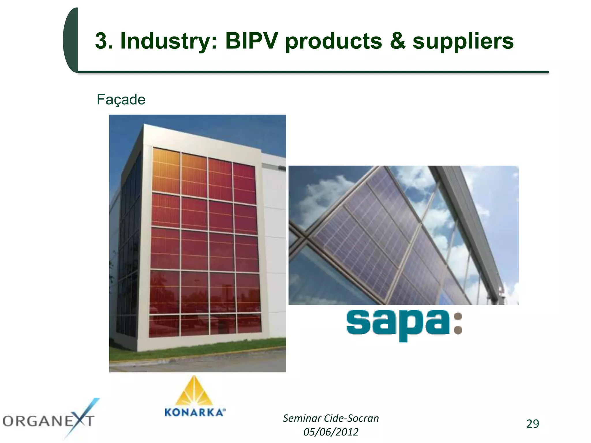 BIPV- Business Case - Organext | PPTX