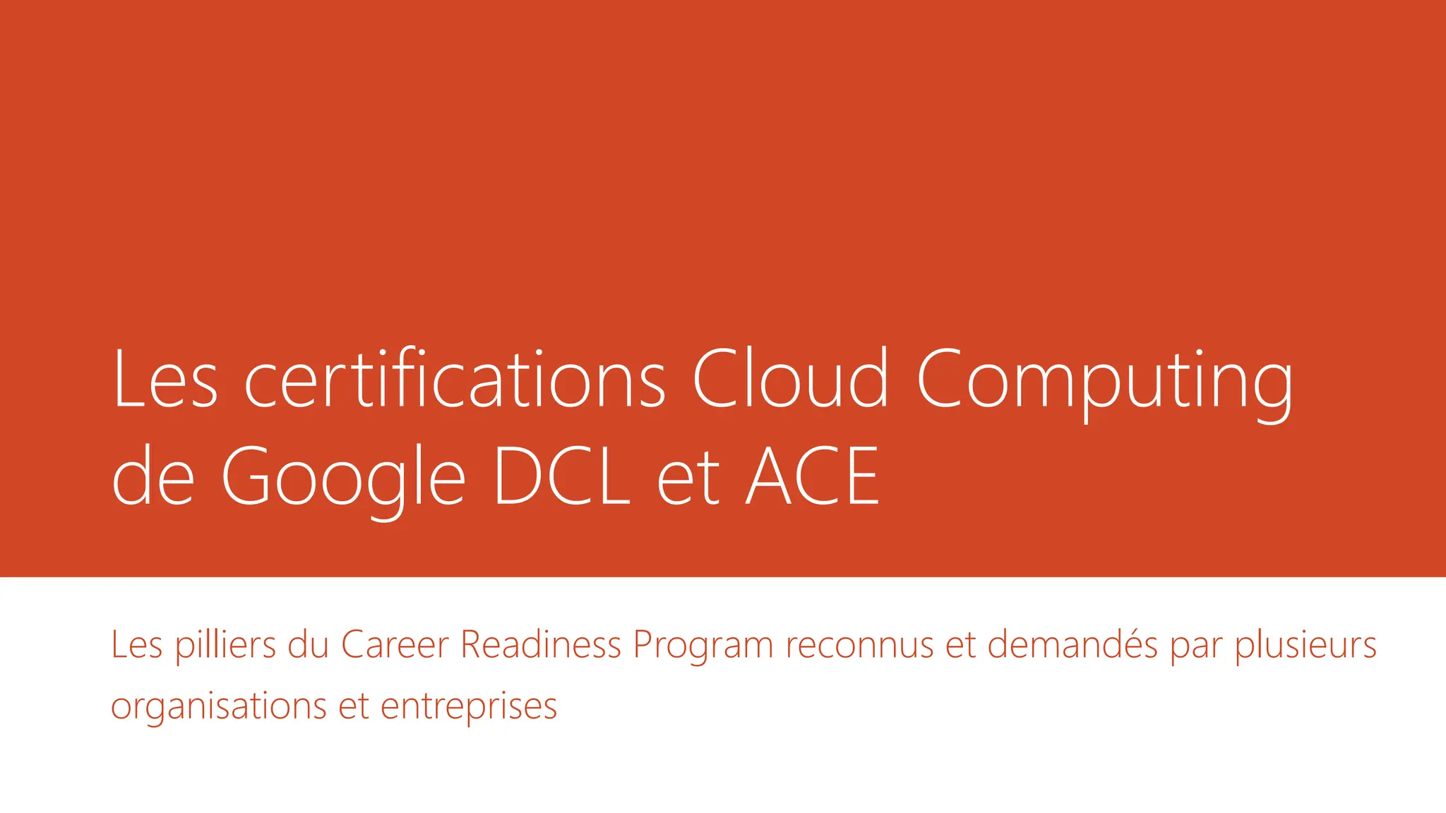 Présentation google cloud certifications | PPTX