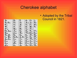 Présentation Cherokees | PPT