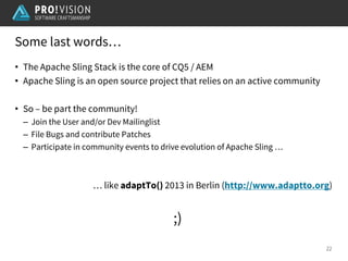 Sling Component Filters in CQ5 | PPT