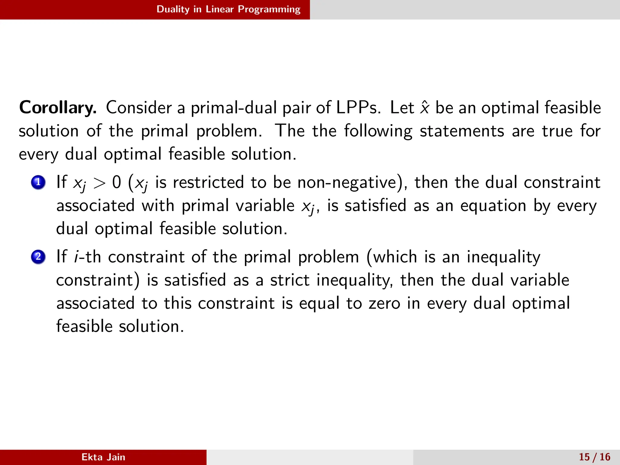 presentation on Duality theory in operations research | PDF