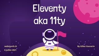 Présentation du générateur de site statique eleventy | PPT