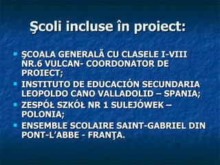 Présentation du projet à Vulcan | PPT