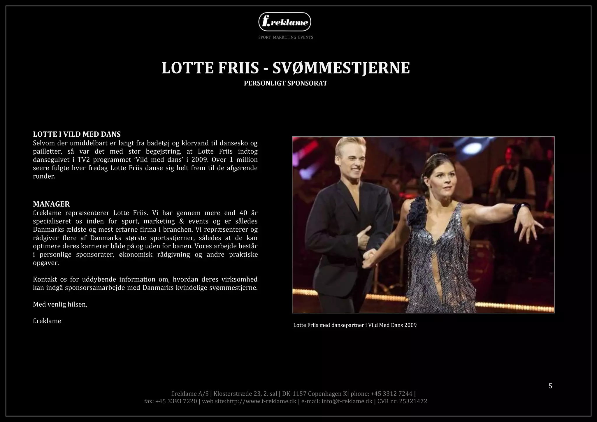 Swimmer Lotte Friis | PPT