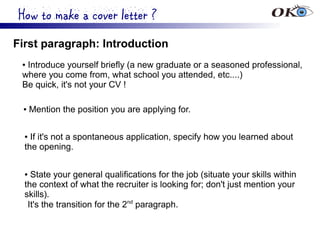 How to make a cover leter | PDF