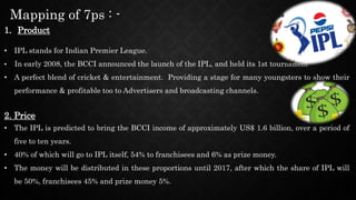 Prsentation of marketing on IPL match | PPTX