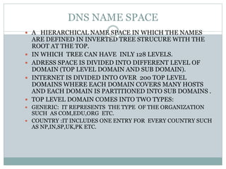 Prsentation on domain name system(dns) | PPT