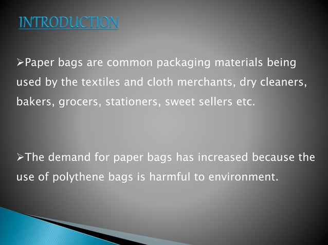 Prsentation on paper bag manufacturing (business plan) | PPTX ...