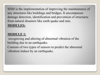 Prsentation on structural health monitoring | PPTX