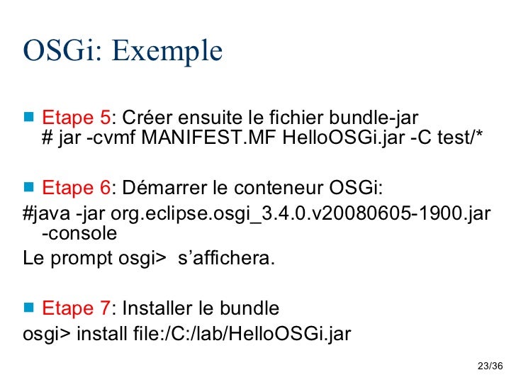 exemple de fichier manifest.mf