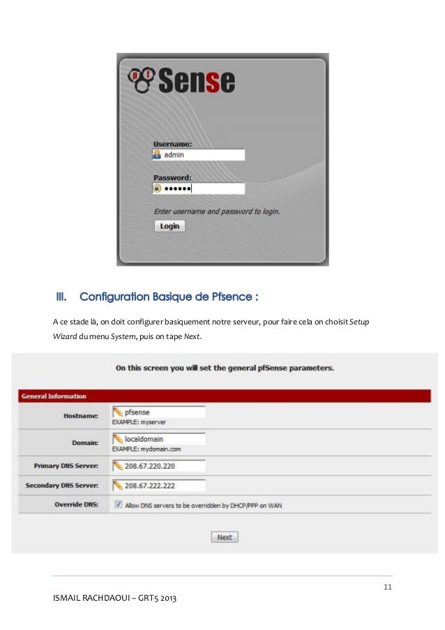 Installation et Configuration de Pfsense