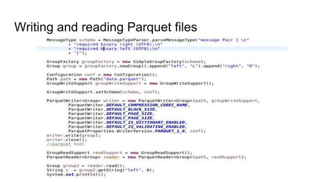Apache Parquet | PPTX