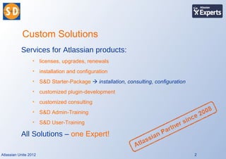 Atlassian Unite Sponsored Talk - S&D | PPS | Computing | Technology ...