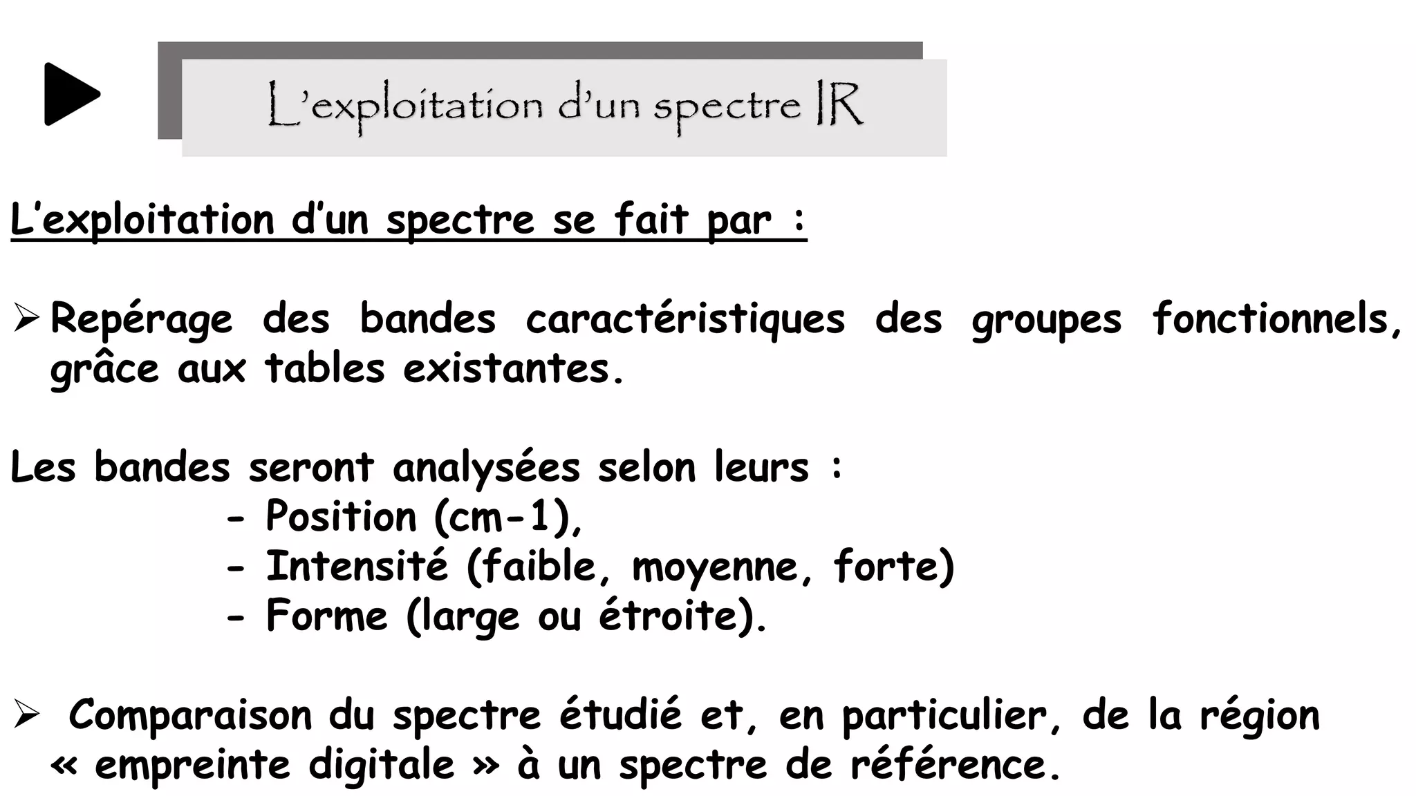 Présentation spectroscopie infrarouge (IR) | PDF