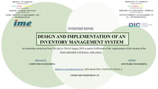 Présentation de soutenance de brevet de tech sup | PPTX