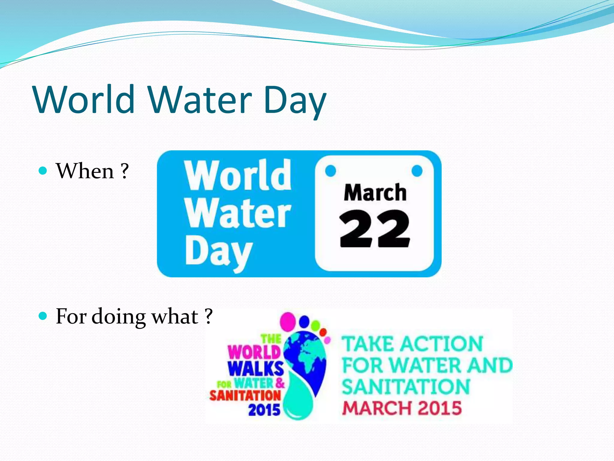 Presentation Water, a human right - march 2016 | PPT