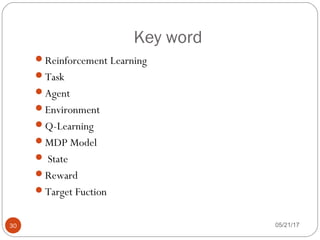 Reinforcement Learning Q-Learning | PPT